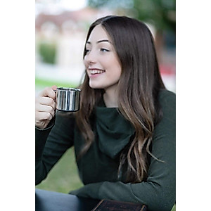 Real Deal Steel "Little Sipper 3 oz Insulated Espresso Cups - Premium Double Wall Set of 4 Demitasse