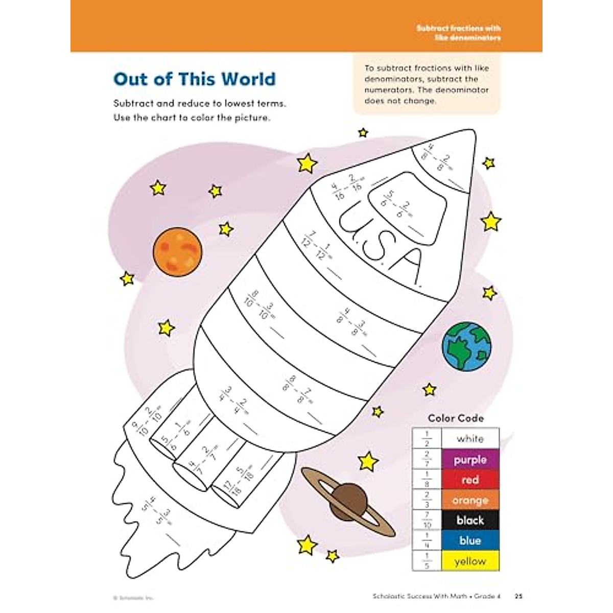 Scholastic Success with Math Grade 4 Workbook