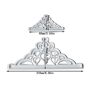 Playing Mold 2pcs Crown Cookie Cutters Silicone Molds for DIY Cake Fondant Biscuit Cookies Soap Sugar Pudding Chocolate Hard Candies Dessert Candle Decor