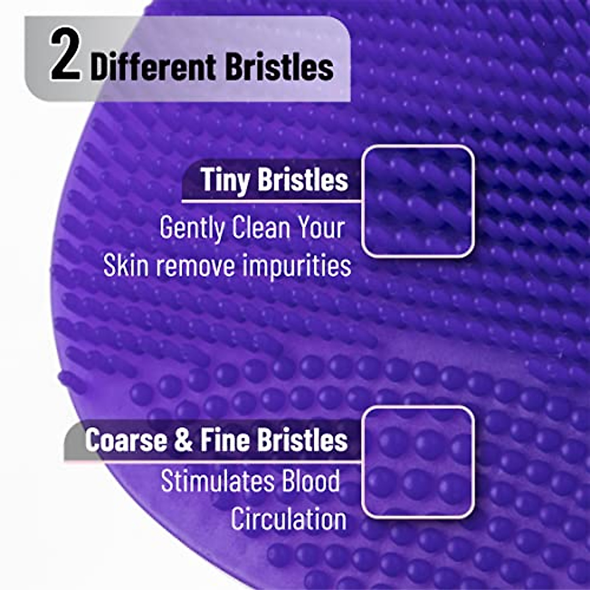 Slick- Silicone Facial Cleansing Brush, 4 Pack, Silicone Face Scrubber, Face Brush, Face Scrubber Exfoliator, Face Cleansing Brush, Exfoliating Brush, Face Wash Brush, Silicone Face Brush