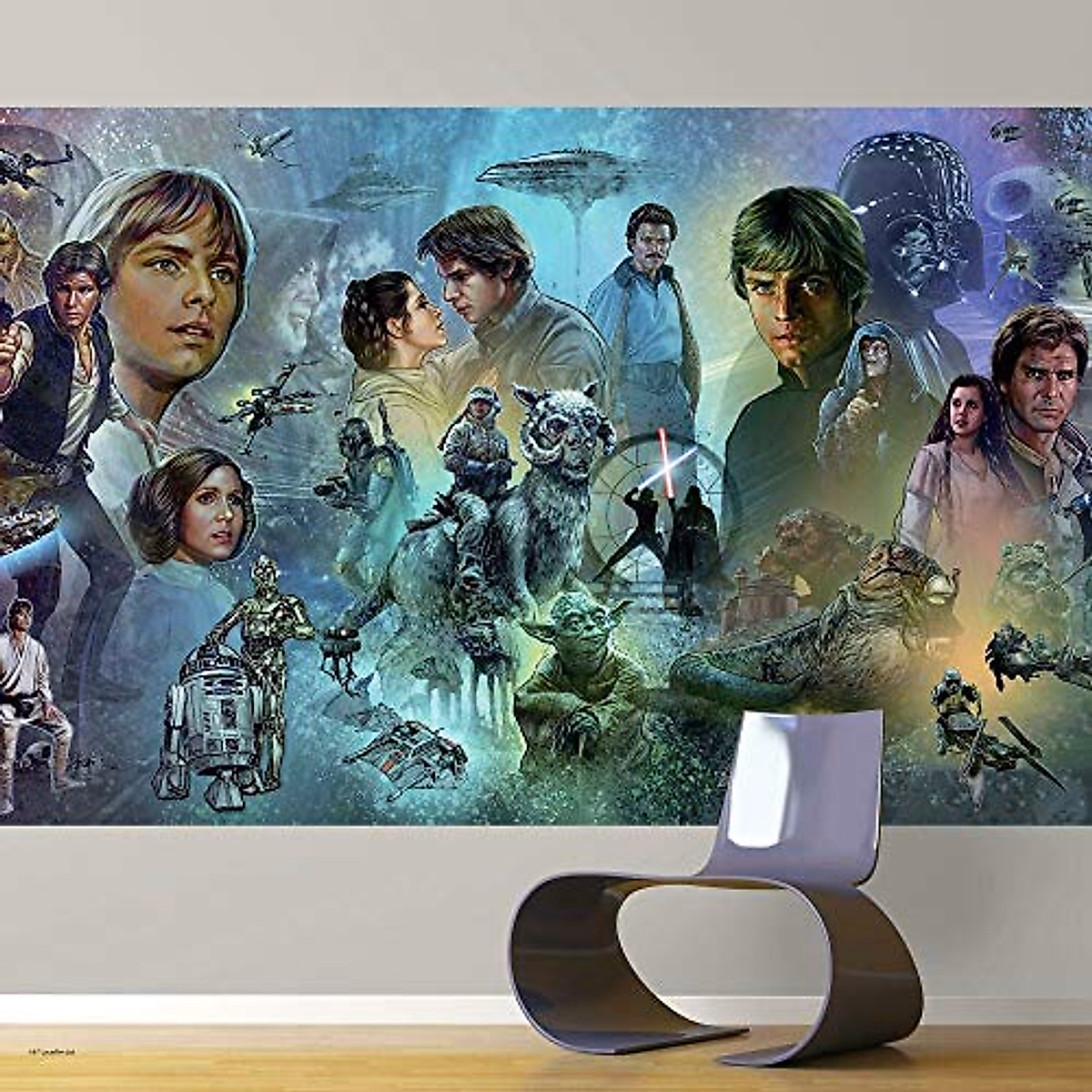 Star Wars Original Trilogy Blue Peel & Stick Wall Mural by RoomMates, RMK11456M