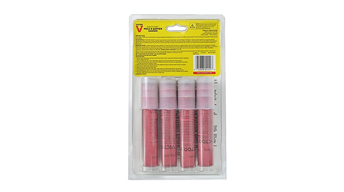 Eliminate Moles & Gophers: Quick Strike Gasser 4-Pack