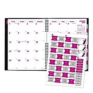 Brownline CoilPro 14-Month Ruled Monthly Planner, 11 x 8.5, Black Cover, 14-Month (Dec to Jan): 2022 to 2024