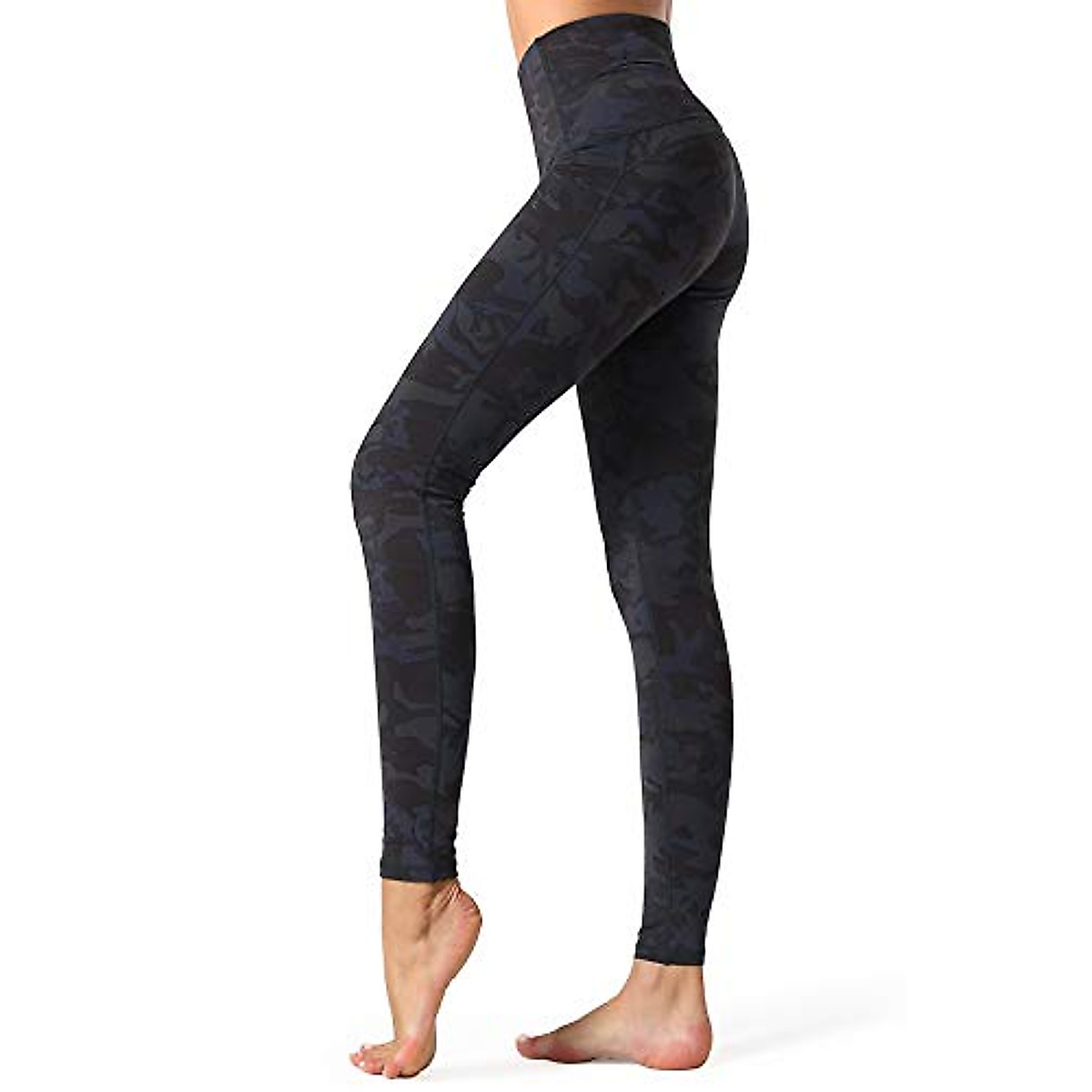 Dragon Fit Compression Yoga Pants Power Stretch Workout Leggings with High Waist Tummy Control (Small, Ankle-Camo)