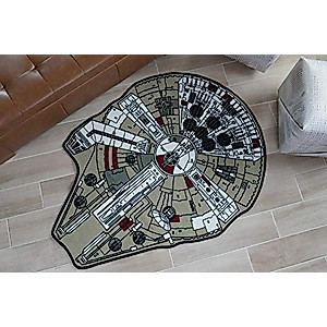 STAR WARS Han Solo's Millennium Falcon Small Area Rug | 39 x 52 Inches