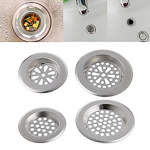 Stainless Steel Mesh Sink Strainer Kitchen Bath Hair Catcher Trap Drain Filter Mesh Sink Strainer Bathroom 1.25
