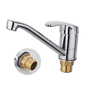 Veemoon Sink Faucet Kitchen Faucet Water Tap Bath Mixer Tap Washbasin Mixer Tap Hot and Cold