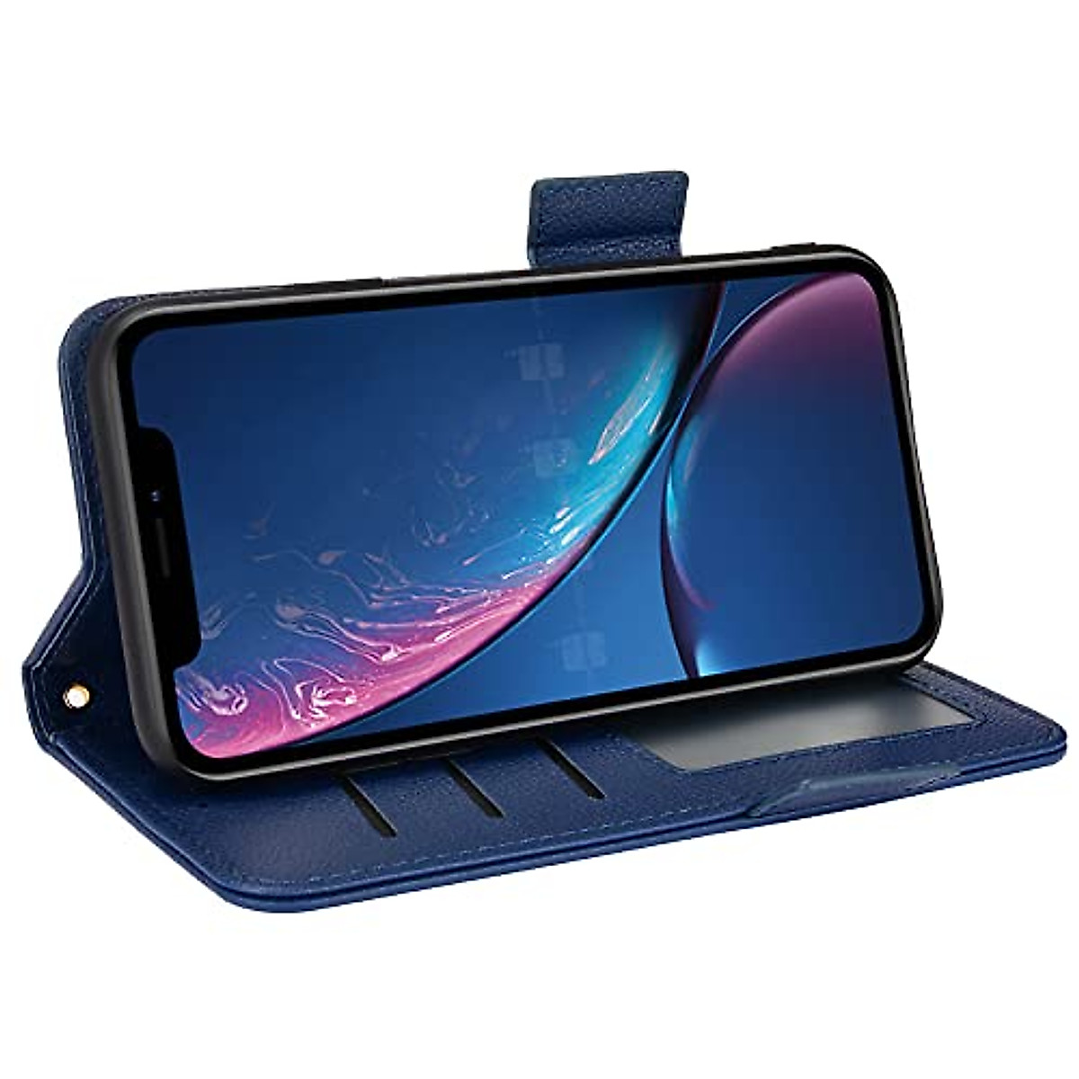 Compatible with Oppo Reno 6 Pro 5G Case,PU Leather Kickstand with Card Holders,Compatible with Oppo Reno6 Pro 5G PEPM00 CPH2249 Flip Magnetic Closure Protection Phone Wallet Cover LAN