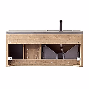 VINNOVA Carcastillo Bathroom Vanity, North American Oak