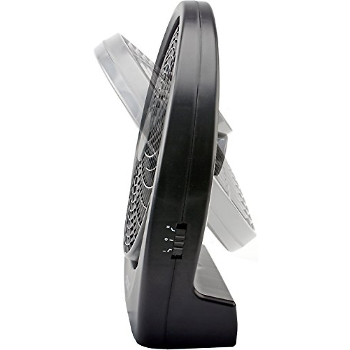 O2COOL Fan 10 inch Battery or Electric Operated Indoor/Outdoor Portable Fan with ac adapter, Tilts 90 Degrees