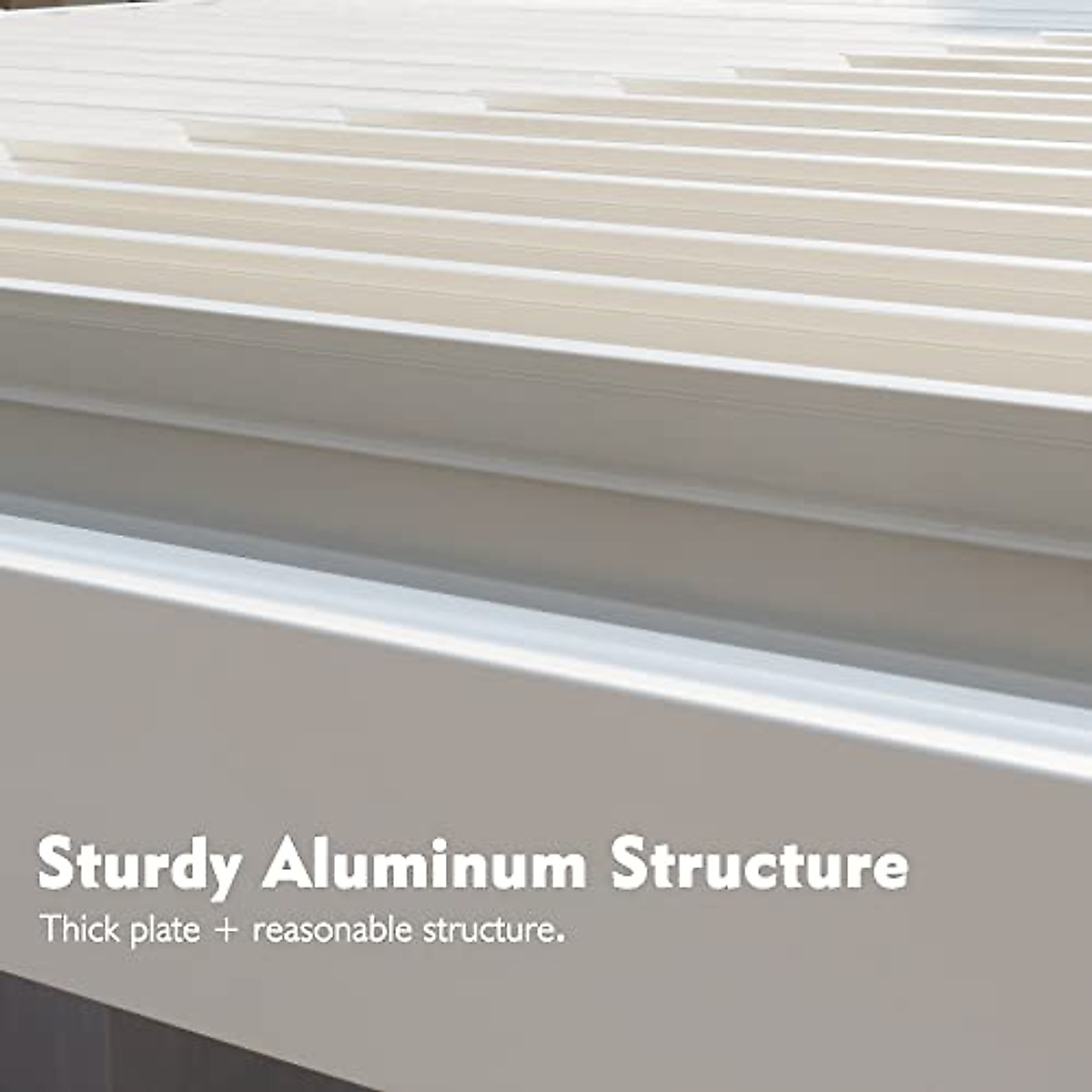 Kozyard Elizabeth Outdoor Louvered Pergola Sun Shade Aluminum Pergola Rainproof Gazebo with Adjustable Roof for Outdoor Deck Patio Garden Yard (10' x 12', White)