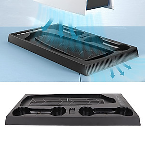 Septpenta Gaming Console Cooling Fan, Dual Fast Charge & Multi Power, 2 Magnetic Dongles, Premium Smart Chip, Dual 2800 RPM Cooling, Gp5 1510 Cooling Bracket for PS5