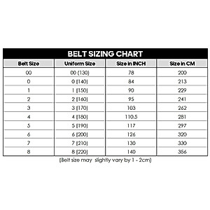 AAMA Plain Color Belt for Martial Arts - Taekwondo Karate Judo - Purple Size 5