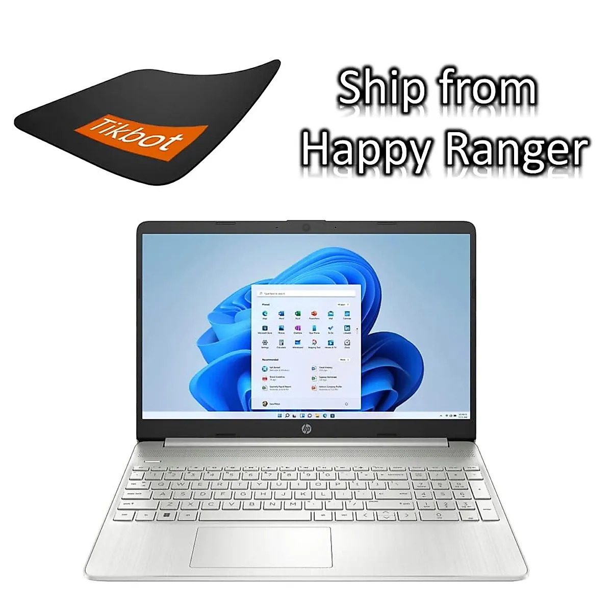 HP 2022 Newest 15.6" Micro-Edge Touch-Screen Laptop - Intel Core i5-1135G7, Iris Xe Graphics, Long Battery Life, Full-Size Keyboard, Silver, Win 11s, w/Mouse Pad (16GB RAM | 1TB PCIe SSD)
