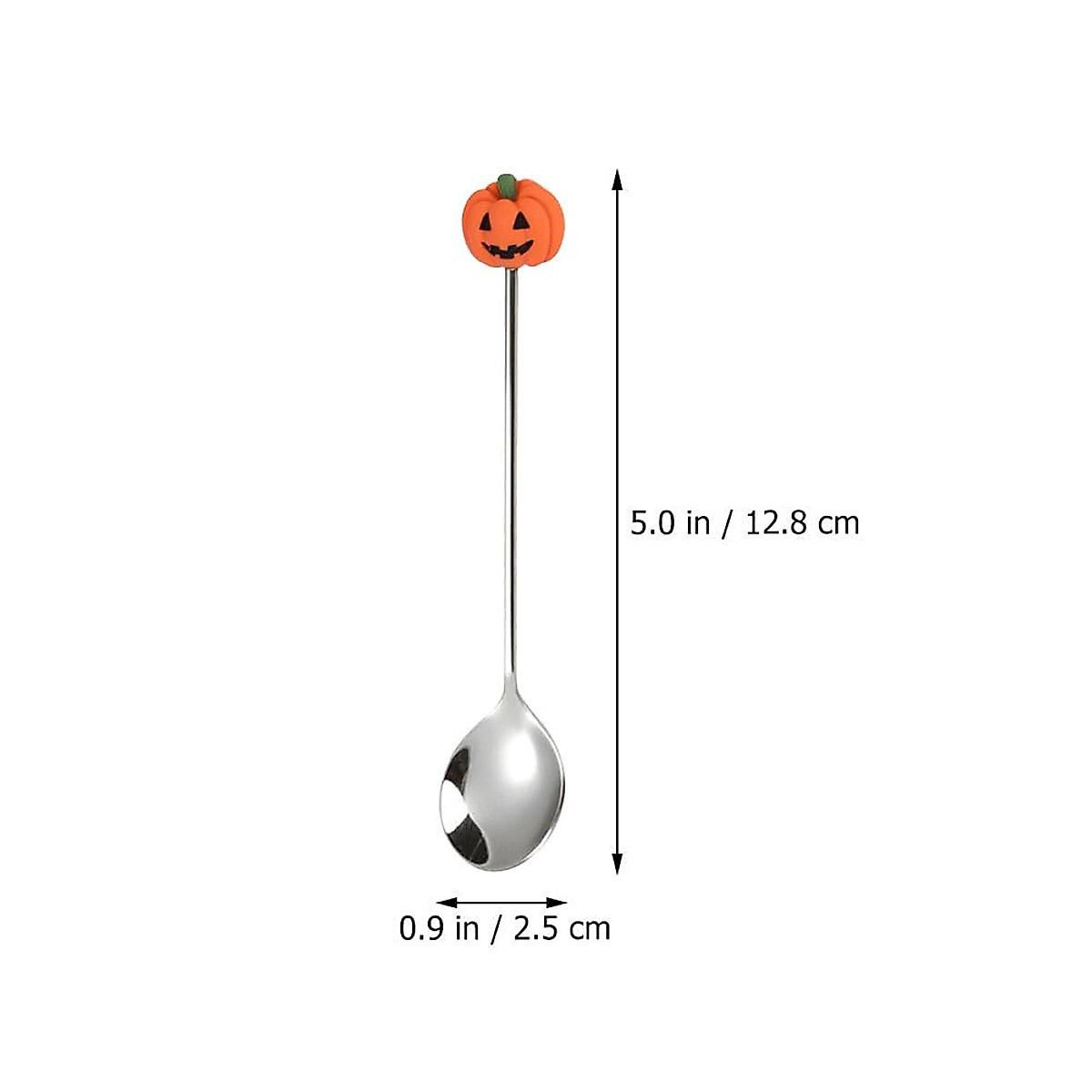 Spoons 6pcs resin Halloween Dinnerware Halloween Elements Spoon for Eating Halloween Dessert Spoon Kitchen Spoon Multipurpose Spoon household Stainless steel