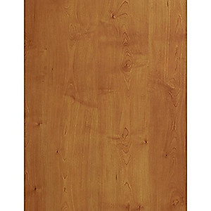 Bush Business Furniture Series C Collection 72W X 36D Bow Front Desk with 3/4 Pedestal in Natural Cherry