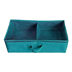 Fat Quarter Portable Tote Bag - Quilting Organizer Aqua