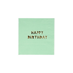 Meri Meri Happy Birthday Small Napkin