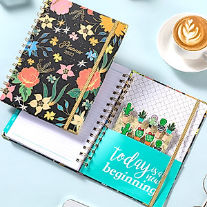 2023 Planner - Planner/Calendar 2023, Jan.2023 - Dec.2023, 2023 Planner Weekly & Monthly with Tabs, 6.3" x 8.4", Hardcover + Back Pocket + Twin-Wire Binding, Daily Organizer - Colorful Floral