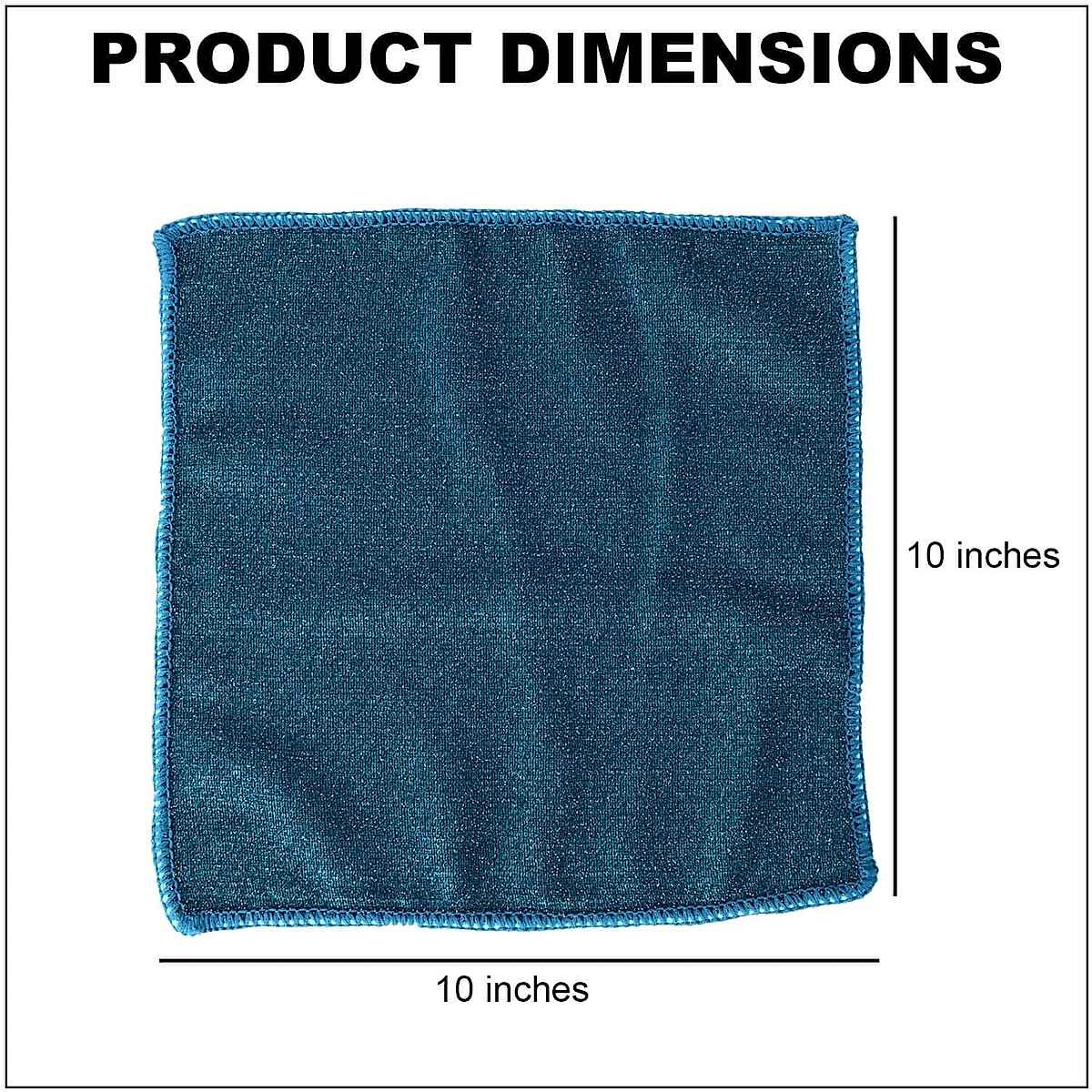 Shop LC Set of 20 Teal Kitchen Towels Dish Cloth Double Sided Microfiber and Scratch Fiber Rags for Cleaning Birthday for Mom