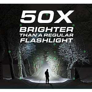 TacLight 3 Pk Tactical Flashlights High Lumens, Super Bright Led Flashlights, Zoomable Heavy Duty Waterproof Flash Lights Battery Powered Small Flashlights for Emergencies/Camping AS SEEN ON TV…