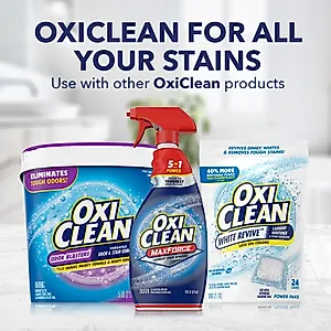 OxiClean Max Force Laundry Stain Remover Spray Refill, 48 fl oz