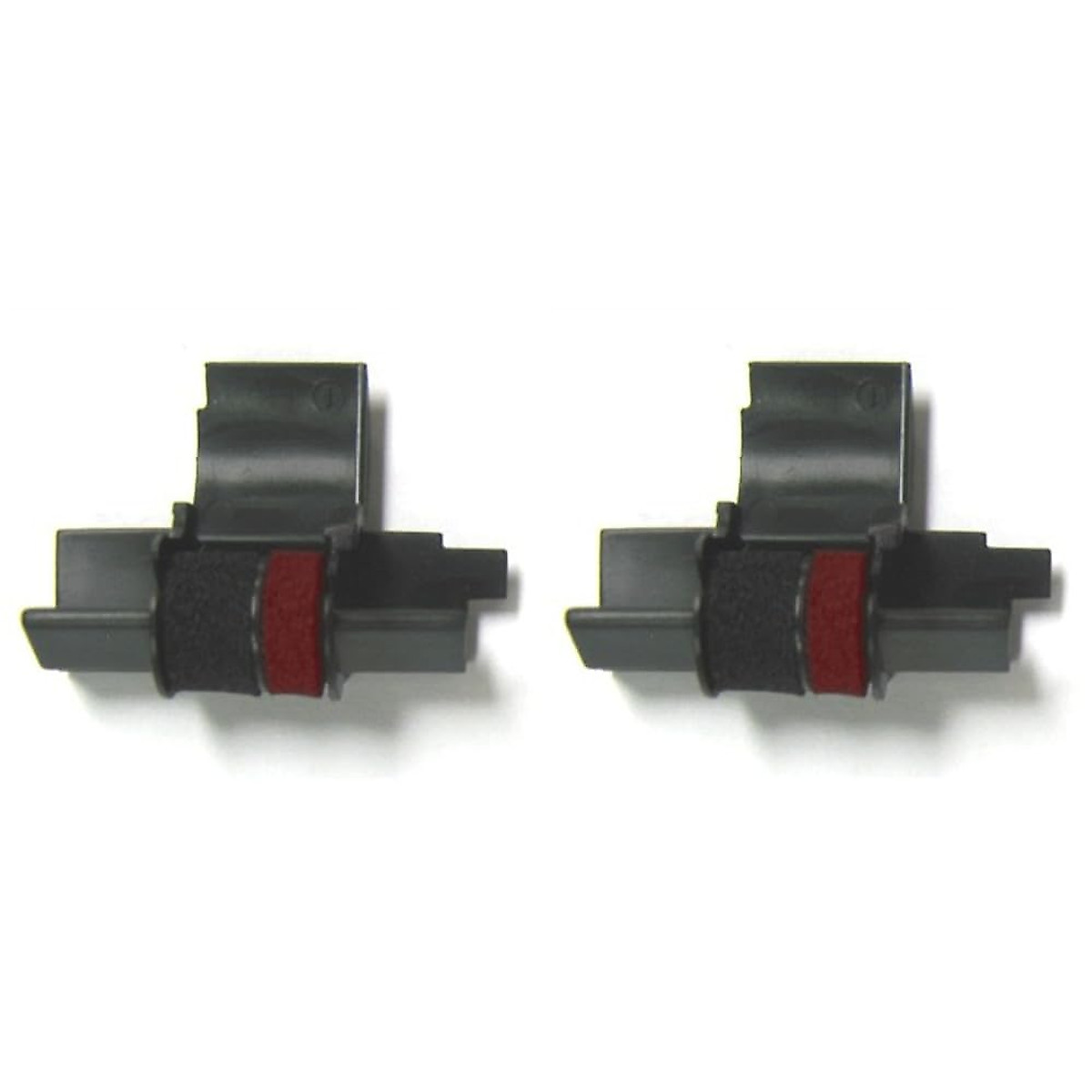 (2 Pack) Sharp EL-1750V EL-1801V Calculator Ink Roller, Black and Red IR-40T, EA772R Compatible