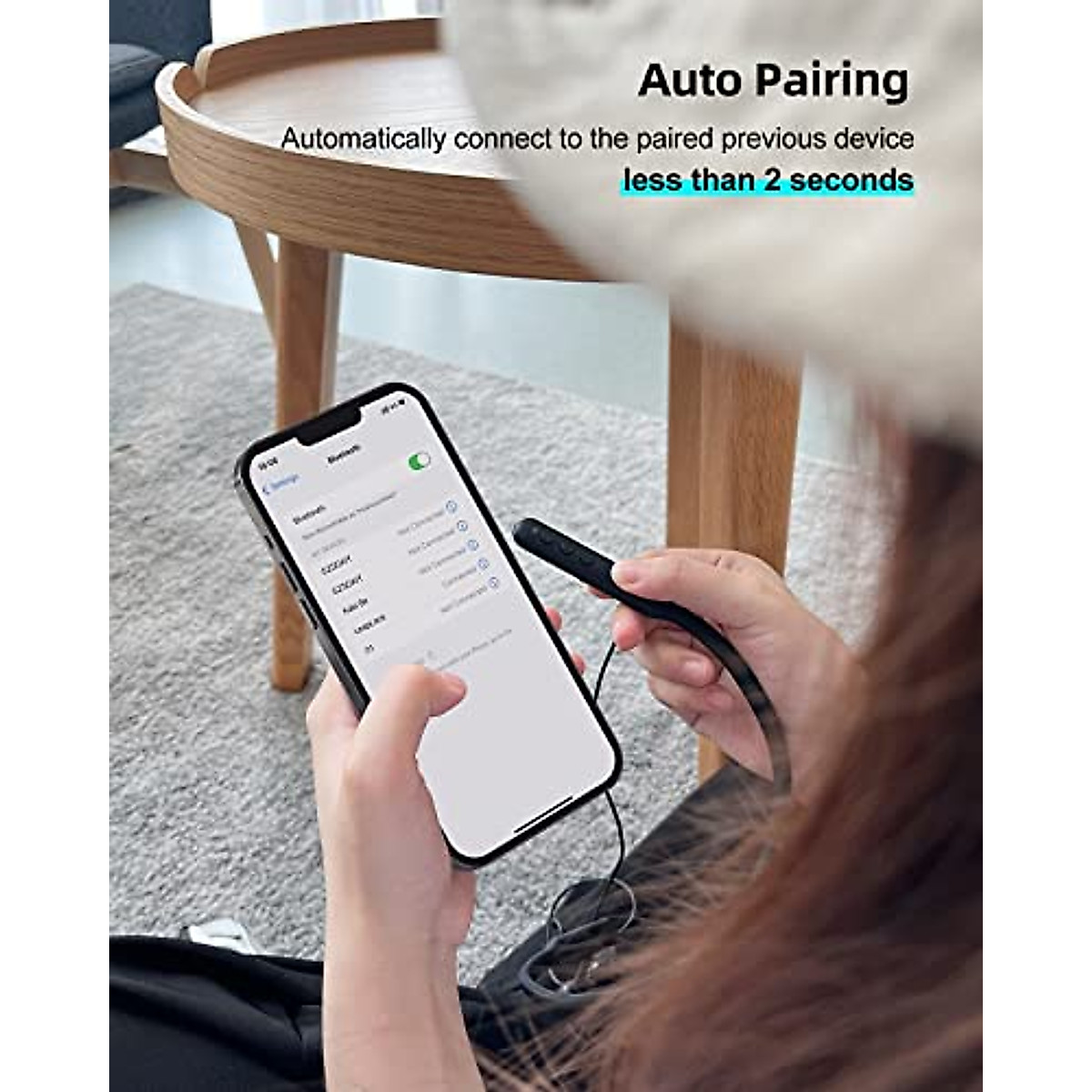 iFory Bluetooth Neckband Headphones, Wireless Bluetooth 5.3 Magnetic Earphones with HiFi Headsets, Sports Waterproof Earphones with Durability, Noise Cancelling with Mic for Gym Workout 18h Playtime