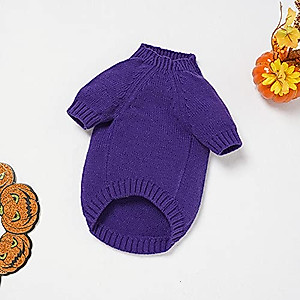 Sweaters Dog Winter Warm Clothes - Halloween Dog Sweater Soft Comfortable Pet Clothes Holiday Party for Cat and Puppy