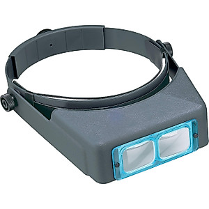 Donegan LX-5 OptiVISOR Headband Magnifier, 2.25X Magnification Optical-Grade Acrylic Lens Plate, 8" Focal Length