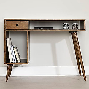 South Shore Kodali Computer Desk, Natural Walnut