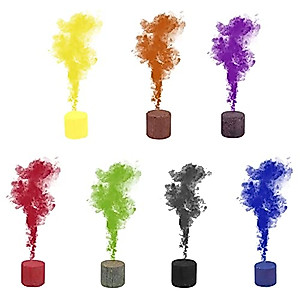 Colorful Fog Powder for Photography, Halloween Christmas Party Decorations, Photo Photography Props, Effect Show Round Bomb Stage Photography Aid (7PC G#)