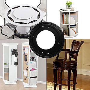 UEJYWUY 4 Pack 12 Inch Lazy Susan Hardware, 1000 Load Capacity 5/16 Thick Round Lazy Susan Turntable Ball Bearing, Turntable Swivel Base for Rotating Table,Serving Tray, Corner Shelves