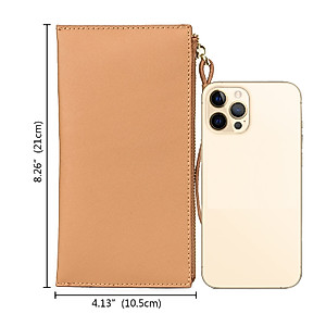 YALUXE Wristlet for Women Clutch Slim Genuine Leather Wallet