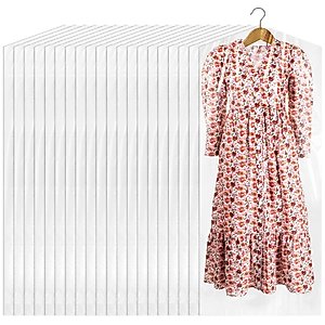 100 Pack Dry Cleaning Bags for Clothes, 60x150 cm Dry Cleaner Bags Plastic Clear, Dust-proof Plastic Garment Bags for Dry Cleaner, Home Storage, Travel, Moving