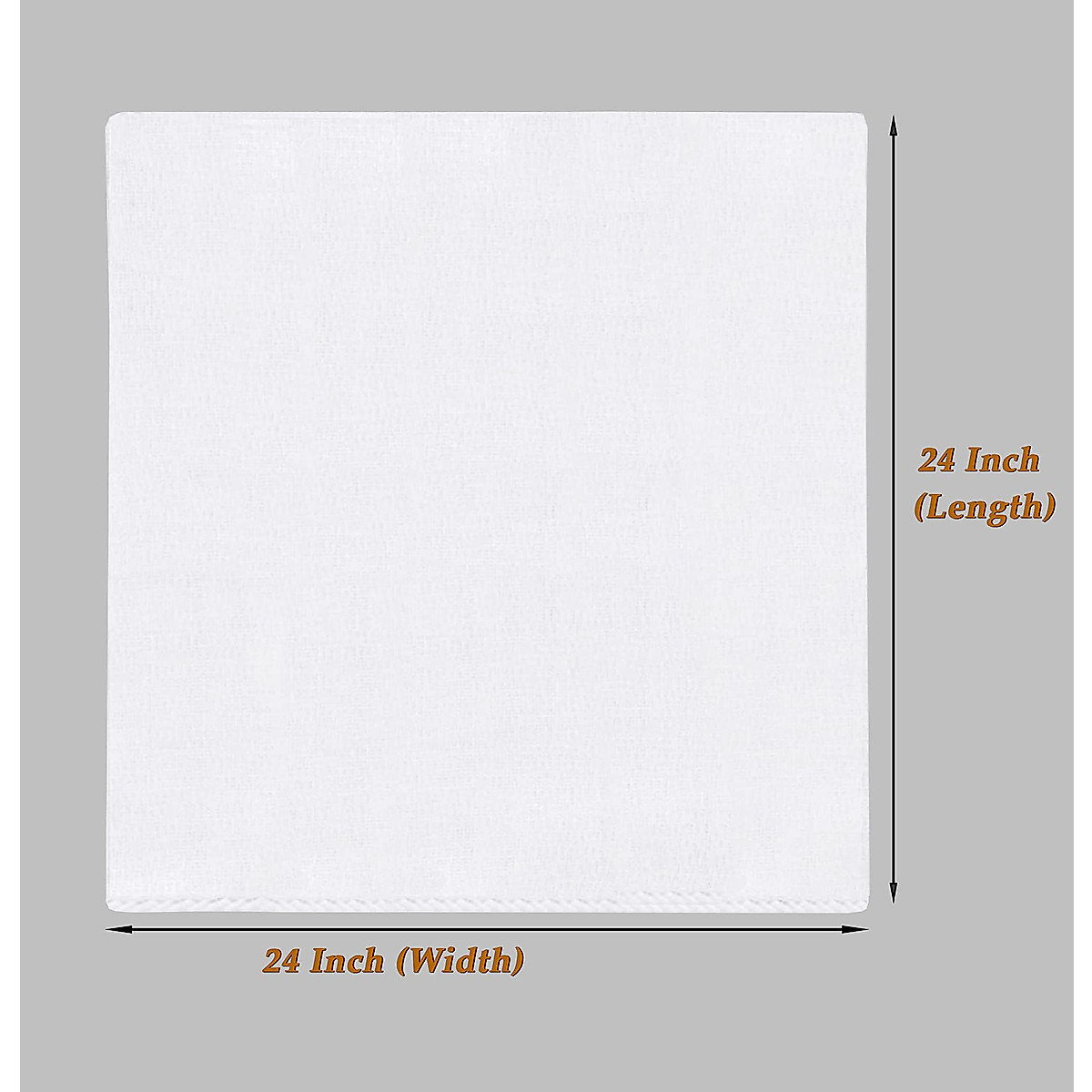 RUVANTI 6 Pack Birdseye Flat-Fold Cloth Diapers for Babies, 100% Cotton Extra Large Reusable Diapers 24x24 Inches, Baby Burp Cloths