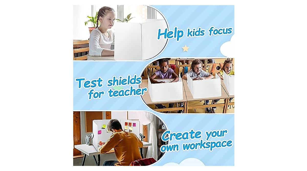 Jutieuo Classroom Privacy Shields - Reduce Distractions & Improve Focus