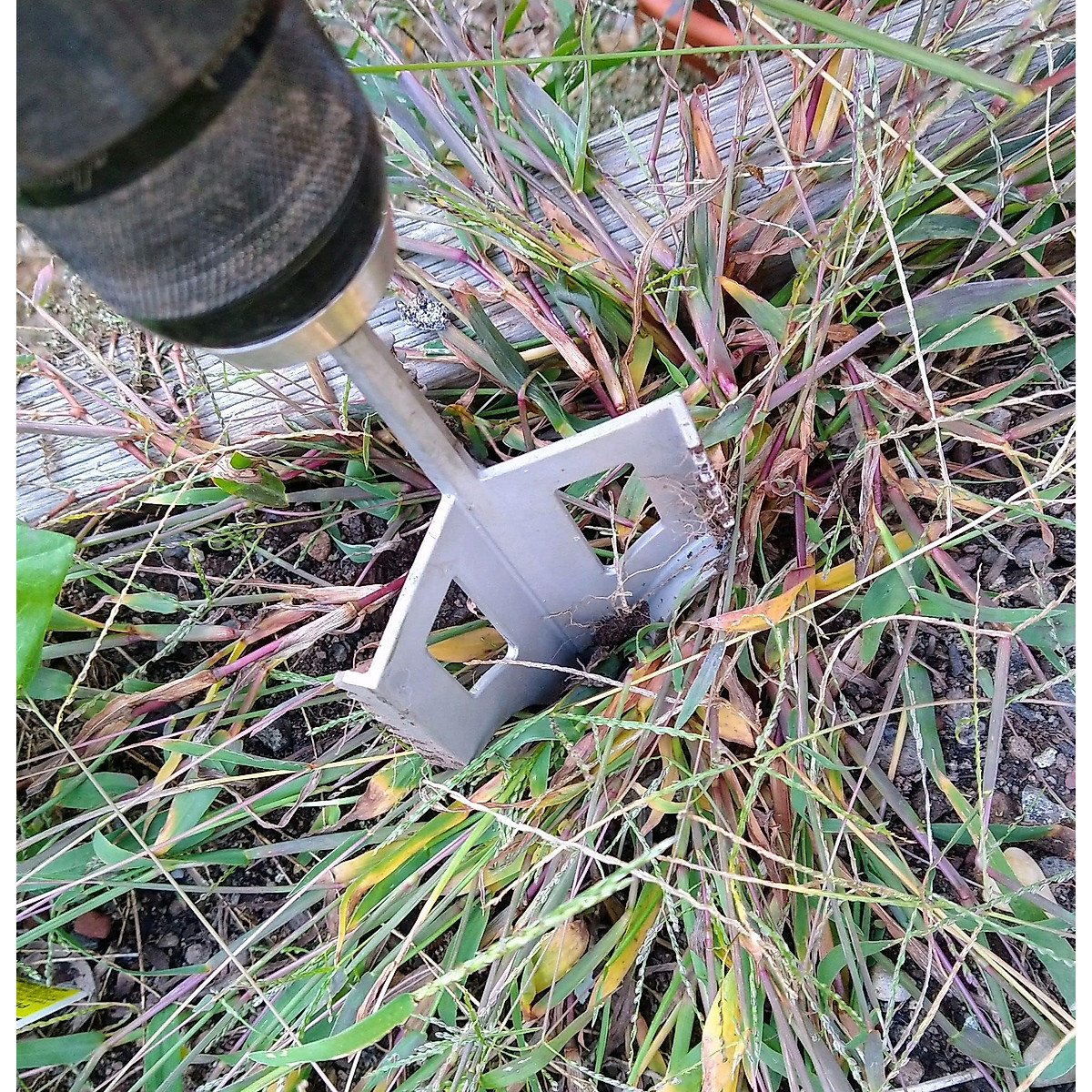 Garden Groomer - Soil Tiller, Weed Remover, Soil Digger, Auger, Drill Attachment for Gardening