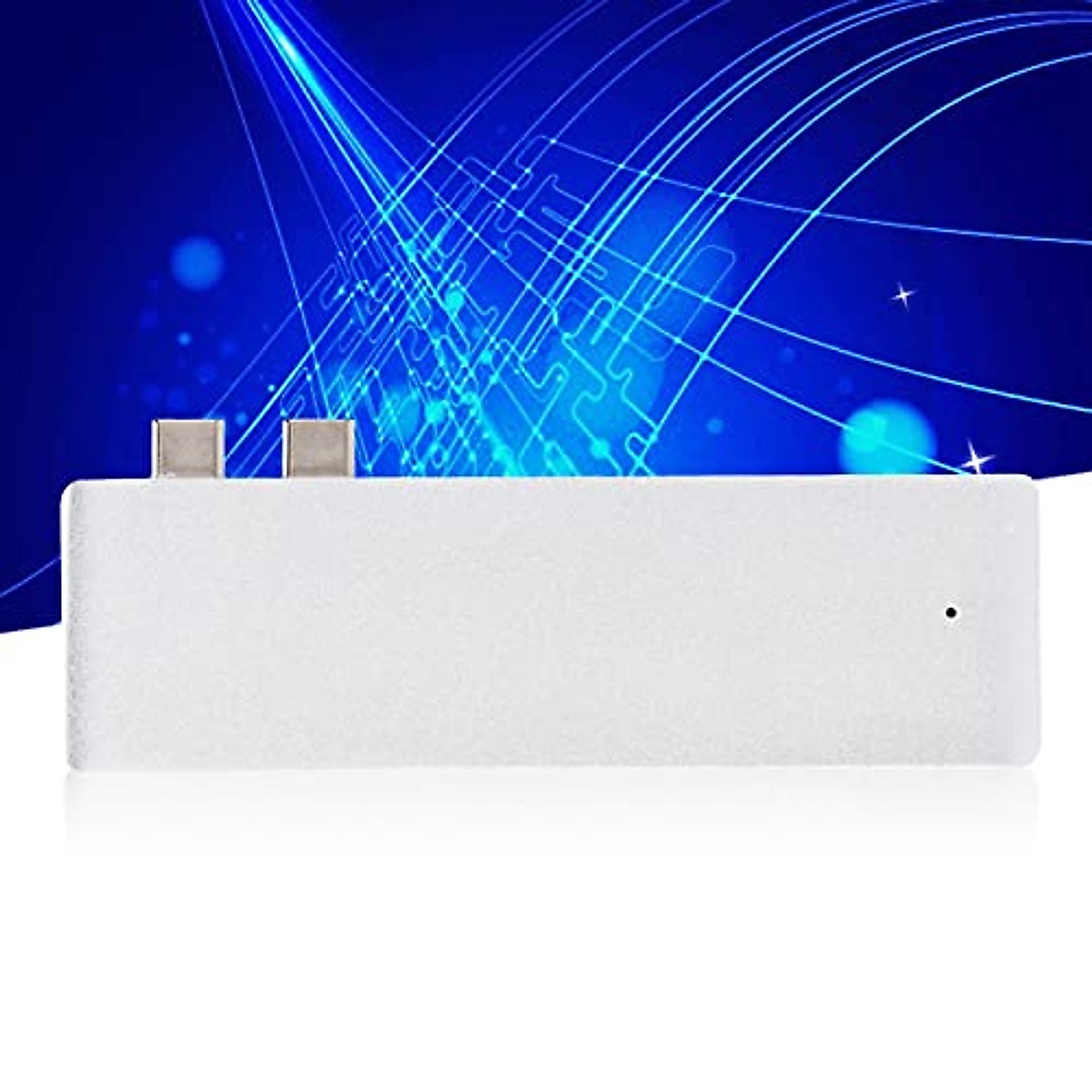 USB C Adapter, Docking Hub Large Scale Expansion Durable Material Simultaneous Connection Super Data Transmission for Data Transmission
