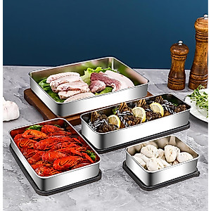 Alunsito 2 Pcs Deli Meat Container Bacon Container Long Deli Meat Storage Box with Airtight Lids Stackable Food Storage Containers for Refrigerator, Saving Lunch Ham, Spaghetti, Asparagus, Celery