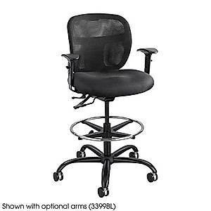Safco Products Vue Heavy Duty Stool 3394BL; Rated for 24/7 Use; Holdsup To 350 lbs 4 Smooth Rolling Durable Wheels
