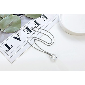 VNOX Pack of 6 Color Cremation Jewelry Glass Urn Necklace for Ashes Holder Memorial Ash Keepsake Jewelry with