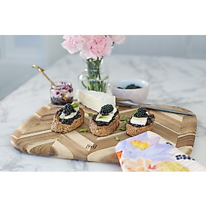 Madeira Acacia Herringbone Cutting Board, 12.5" x 14.5"