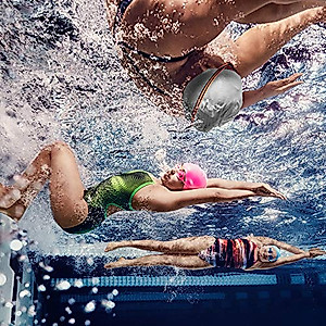 Speedo Unisex-Youth Swim Cap Silicone Elastomeric Junior Speedo Black, One Size