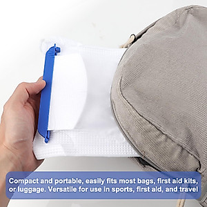 10 Pack Refillable Ice Bags with Clamp Closure 6-1/2 x 14 Reusable Medical ice packs for injuries Easy Filling Hospital Icepack with Soft Outer Covering with Leak Proof closure, Super soft Inner Layer