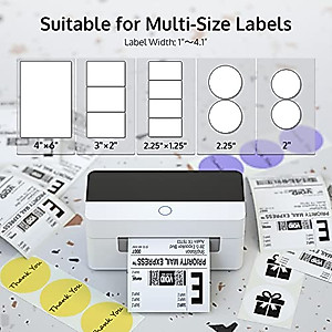 OFFNOVA Shipping Label Printer, 4x6 Label Printer for Shipping Packages, High Speed USB Thermal Printer, Supports ShipStation UPS FedEx Ebay