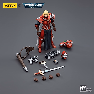 JOYTOY New 1/18 Warhammer 40,000 Action Figure Adepta Sororitas Battle Sisters Order of The Bloody Rose Sister Superior Kamina Collection Model