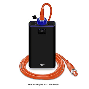 BatPower Prom 11.5FT Electric Reel Battery Power Cord for Miya Epoch Command CZ CAT CAC CX US Power Assist Reel Prom Electric Reel Battery BP-FM08B BP-FM16B Power Cable Air Cord 350CM