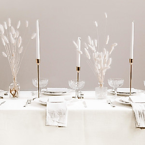 White Table Cloth Rectangle Table, 6 Pack Tablecloths for Rectangle Tables, 100% Polyester Rectangular Tablecloth White Table Cover Table Linens for Party, Wedding, Banquet Decoration- 60 x 102 Inch