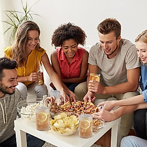 LEYU 15oz Hobnail Drinking Glasses Set of 8, Vintage Glassware Sets for Water Cocktail Whiskey and Mixed. kitchen and Bar Beaded Glass Cups, Clear Bubble Glassware Sets